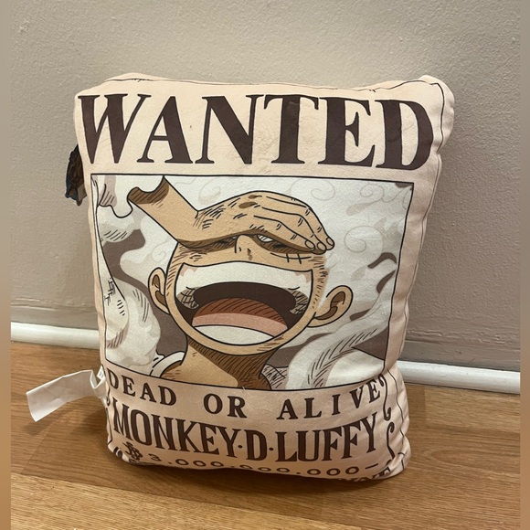 Onepiece | Bedding | One Piece Arrest Pillow Monkey D Luffy Wanted ...